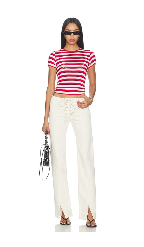 MIAOU Miaou Mini Tee with Grommet Detail